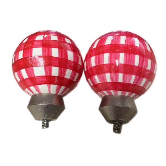 Pottery Barn Kids | Accents | Pottery Barn 2 Pack Finials Red White ...